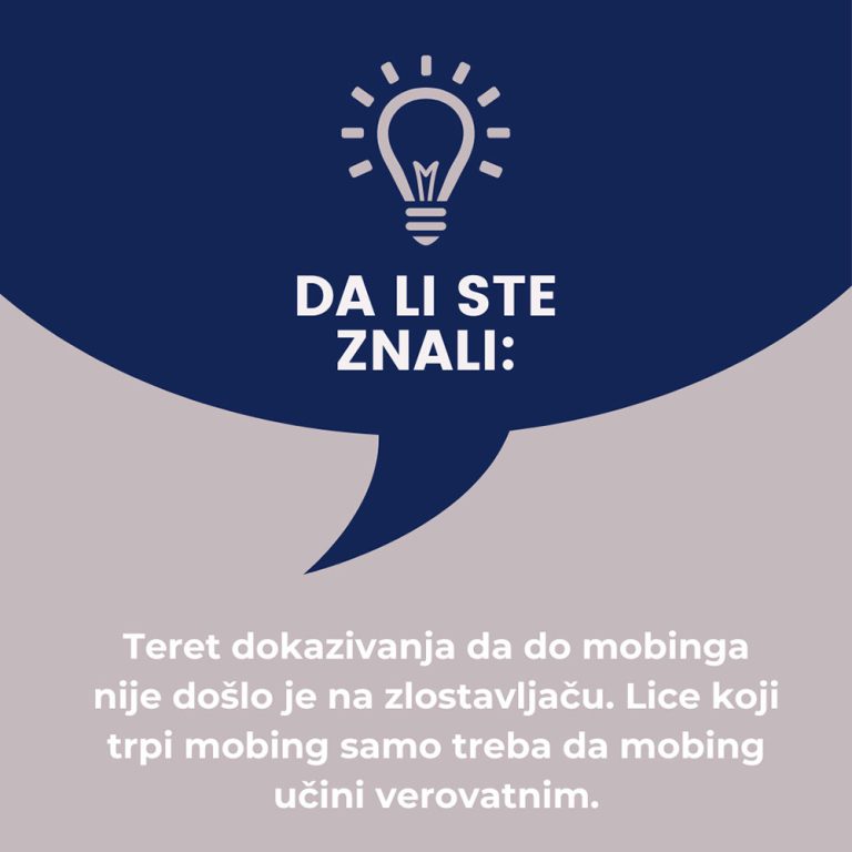 Mobing na poslu: Kako da prepoznate mobing? - Advokatska kancelarija ...